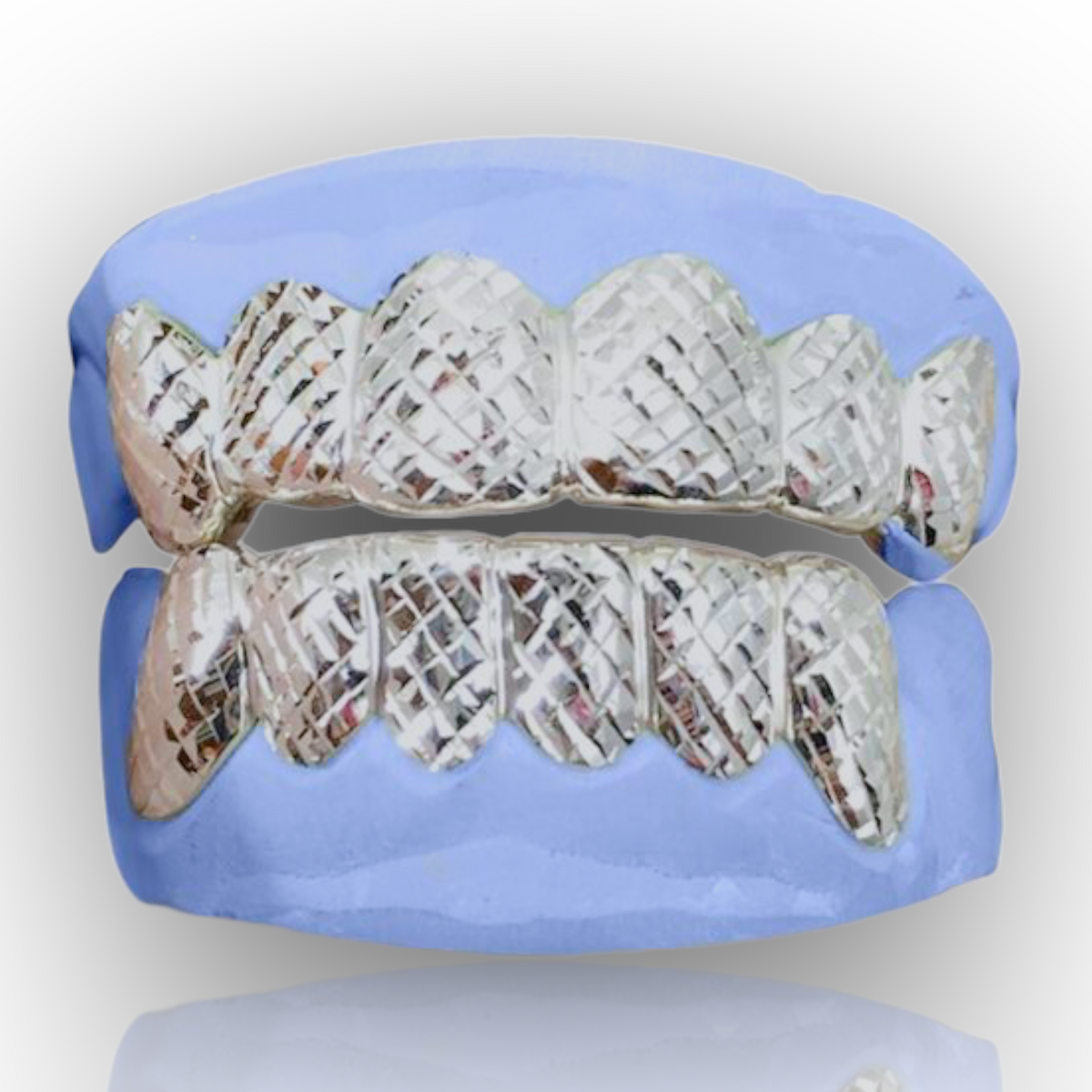 Custom Both 6 Top & 6 bottom grillz with diamond cuts – Houston Texas ...