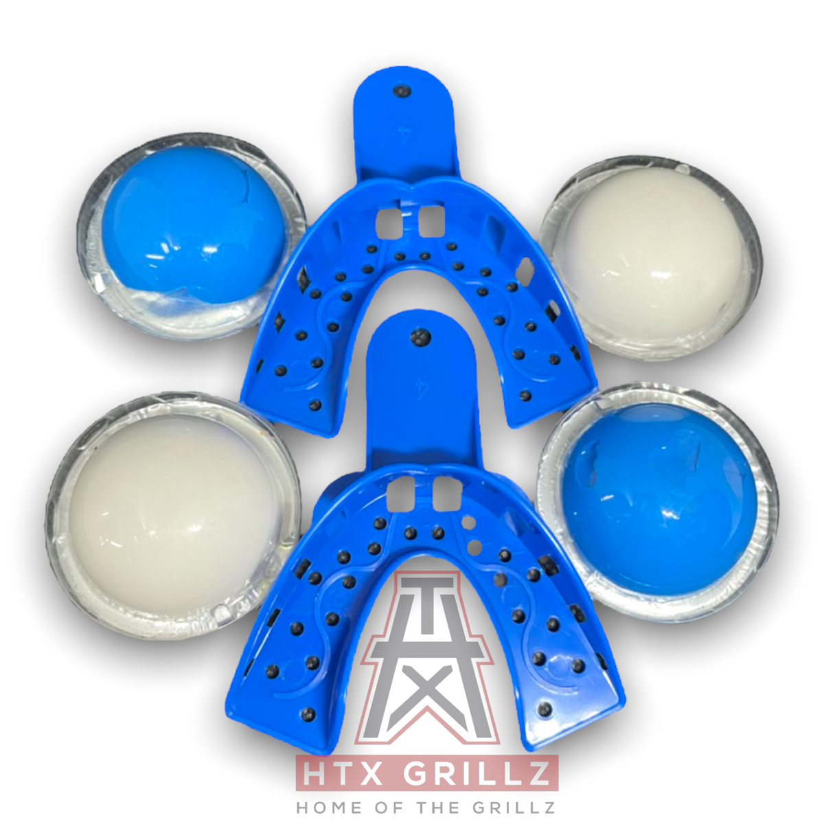 Custom Grill Solid W/ Diamond Cut Starburst – Houston Texas Grillz