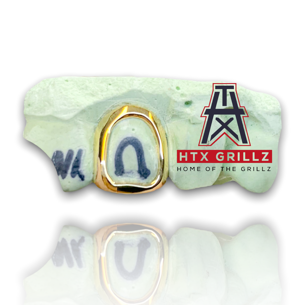 Custom 1 Single Open Face Individual 10k Gold Tooth Grill – Houston ...